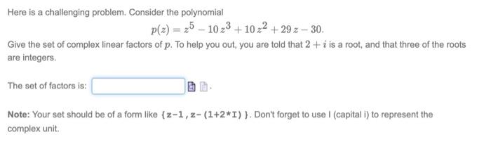 Solved Here is a challenging problem. Consider the | Chegg.com