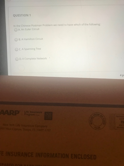 Solved QUESTION In the Chinese Postman Problem we need to | Chegg.com