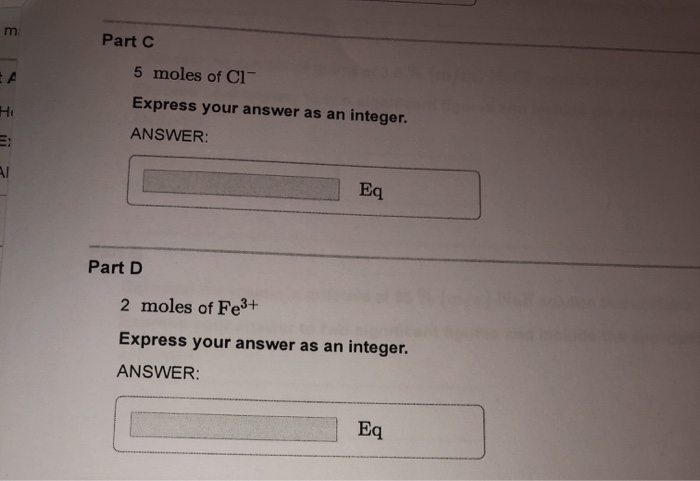 Solved Problem 9.16 Calculate the number of equivalents in | Chegg.com Solved Problem 9.16 Calculate the number of equivalents in | Chegg.com
