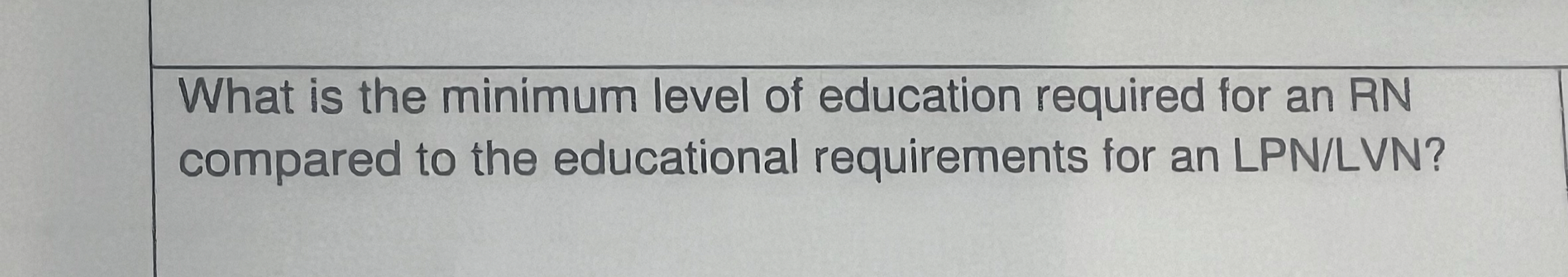 Solved What is the minimum level of education required for | Chegg.com