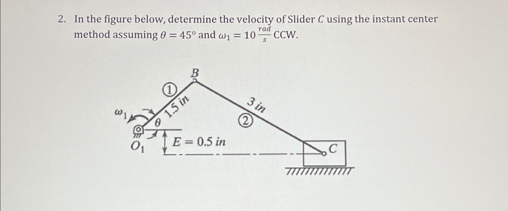 Solved In the figure below, determine the velocity of Slider | Chegg.com