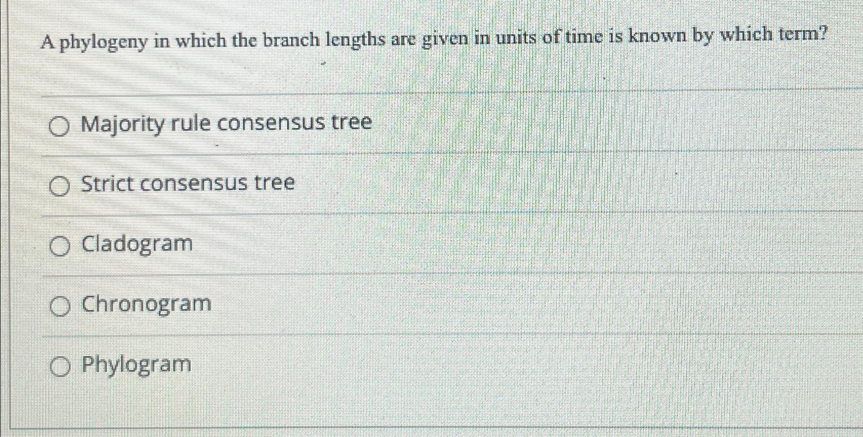 Solved A phylogeny in which the branch lengths are given in | Chegg.com