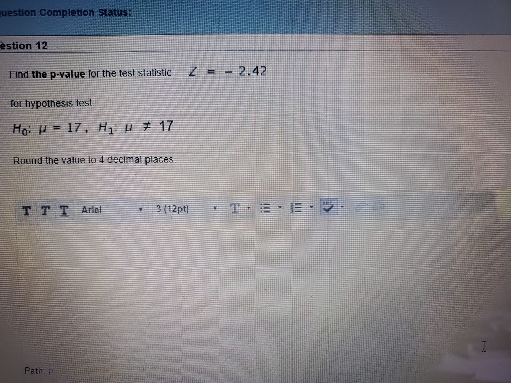 Solved zuestion Completion Status: estion 12 Find the | Chegg.com