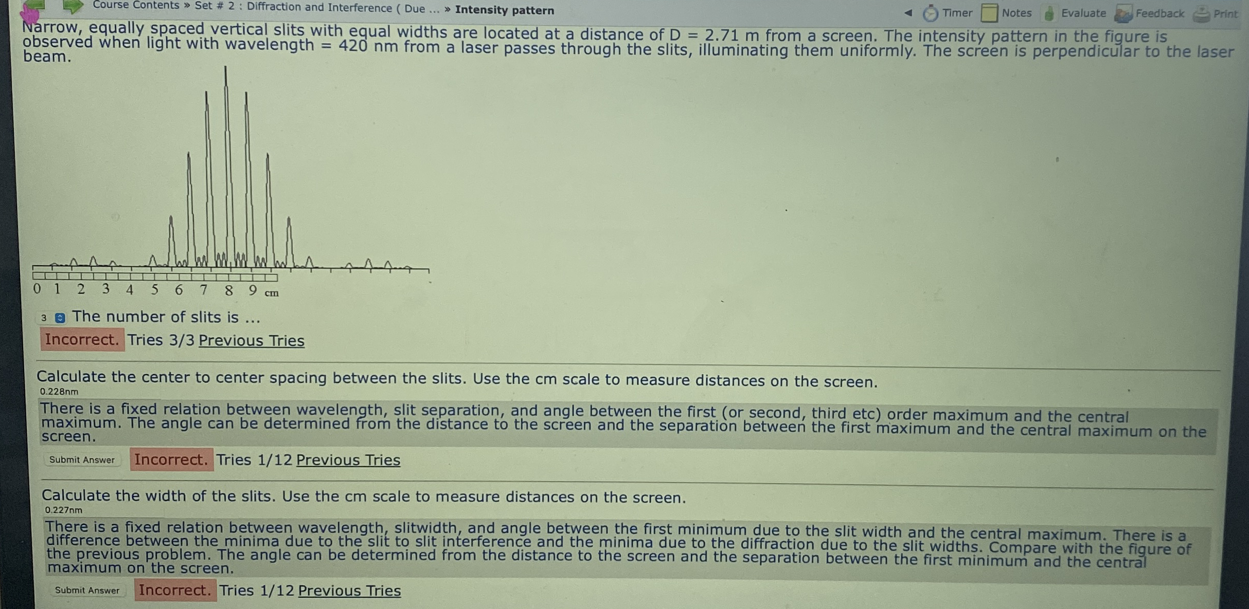 Solved Course Contents »Set # 2 ﻿: Diffraction and | Chegg.com