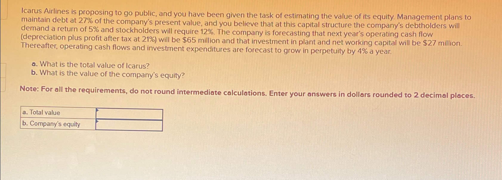 Icarus Airlines is proposing to go public, and you | Chegg.com