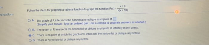 Solved Follow the steps for graphing a rational function to | Chegg.com