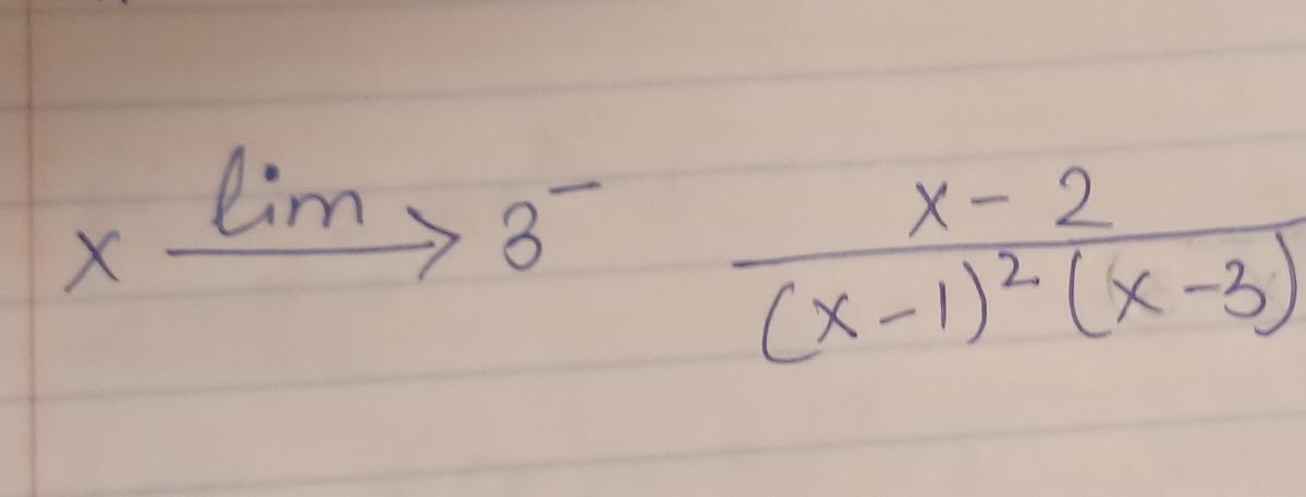 Solved lim 3 3. X X-2 (x-1)²(x-3) 2 | Chegg.com