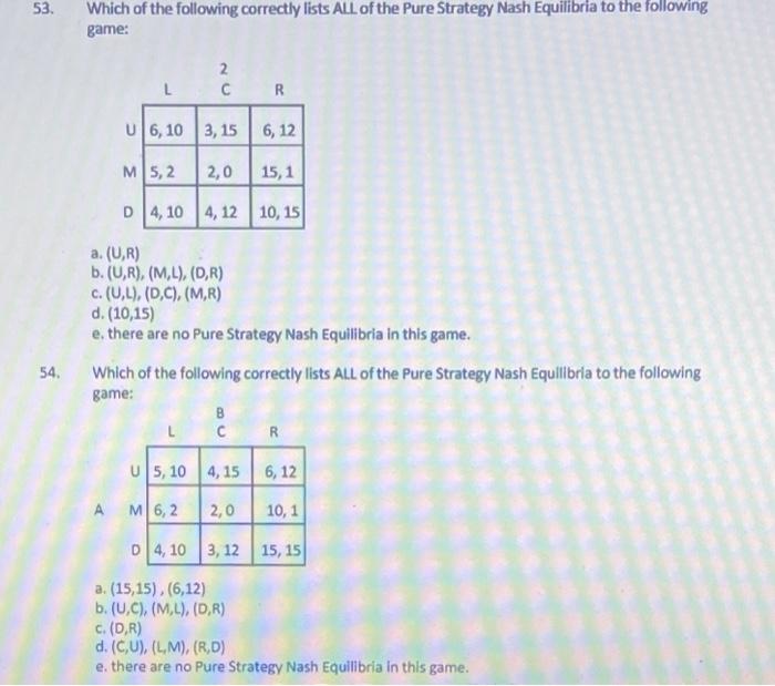Solved 63. Which of the following correctly lists All of the | Chegg.com