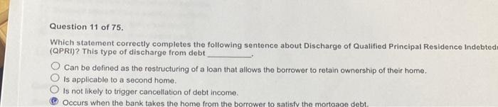 Solved Question 6 of 75 . Which of the following taxpayers | Chegg.com