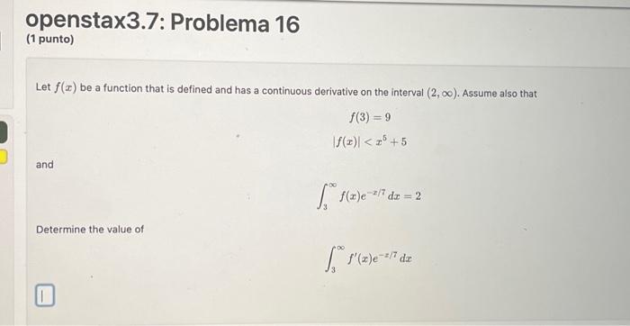 Solved Let Fx Be A Function That Is Defined And Has A 