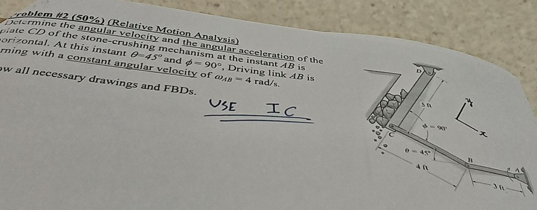 Solved Roblem 2 50 relative Motion Analysis Dct Rmine