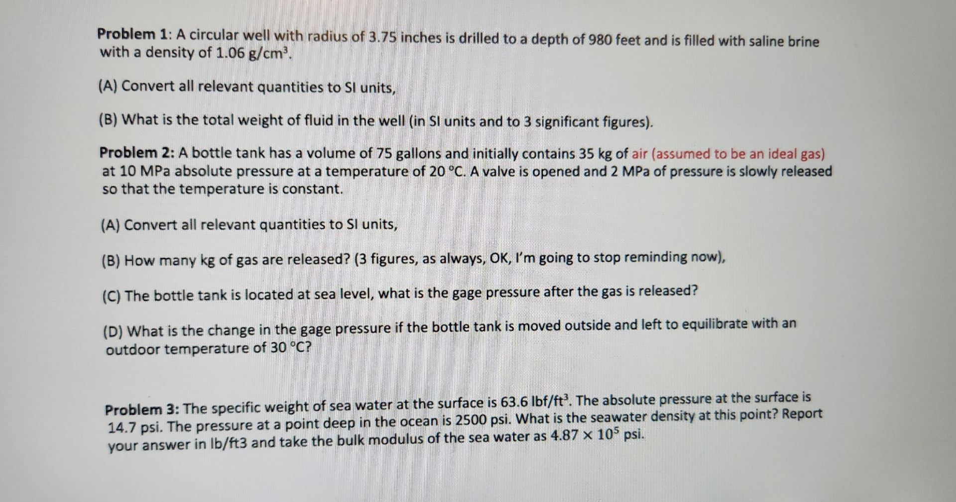 Solved Problem 1: A circular well with radius of 3.75 | Chegg.com