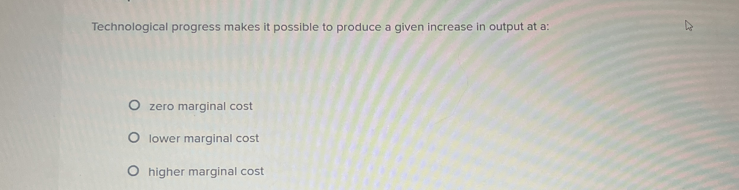Solved Technological progress makes it possible to produce a | Chegg.com