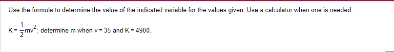 Solved Use the formula to determine the value of the | Chegg.com