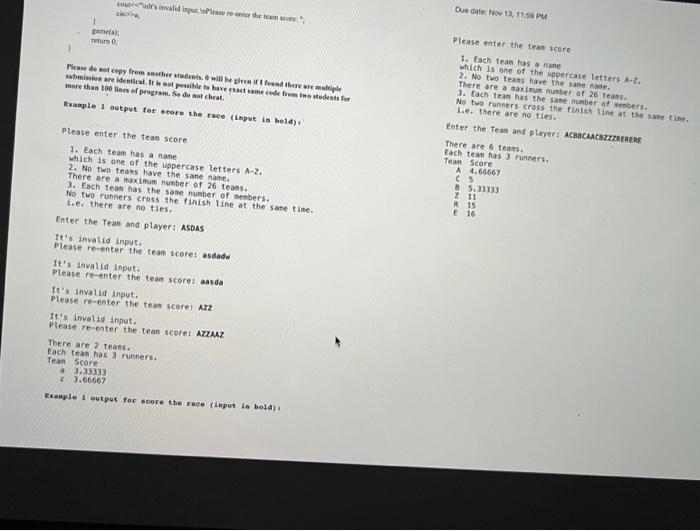 Solved Some number of teams are participating in a race. You | Chegg.com