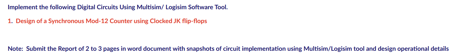 Solved Implement the following Digital Circuits Using | Chegg.com