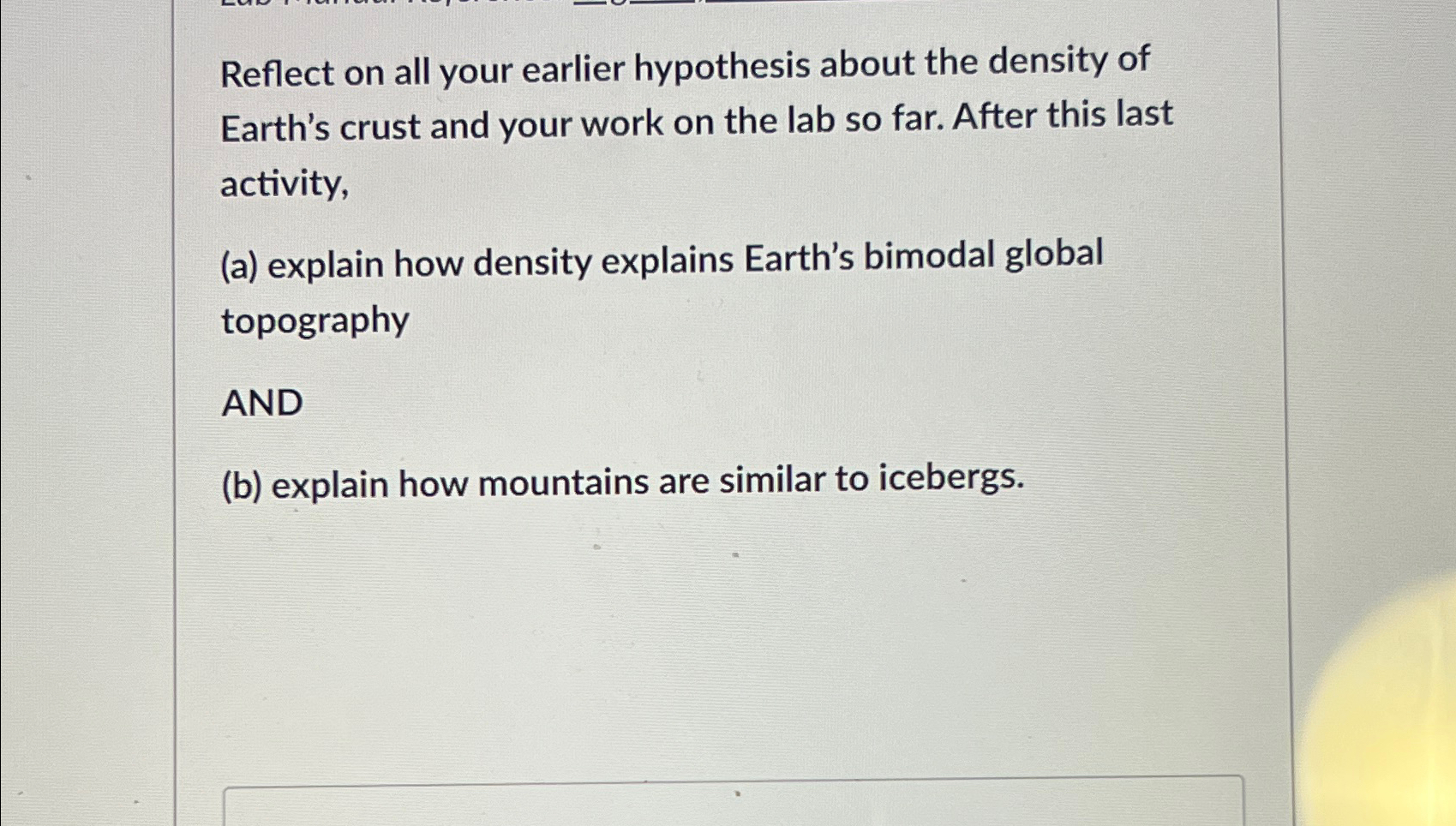Solved Reflect on all your earlier hypothesis about the | Chegg.com
