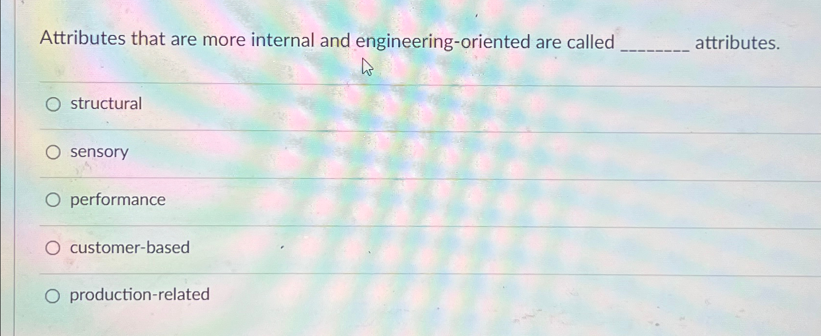Solved Attributes that are more internal and | Chegg.com