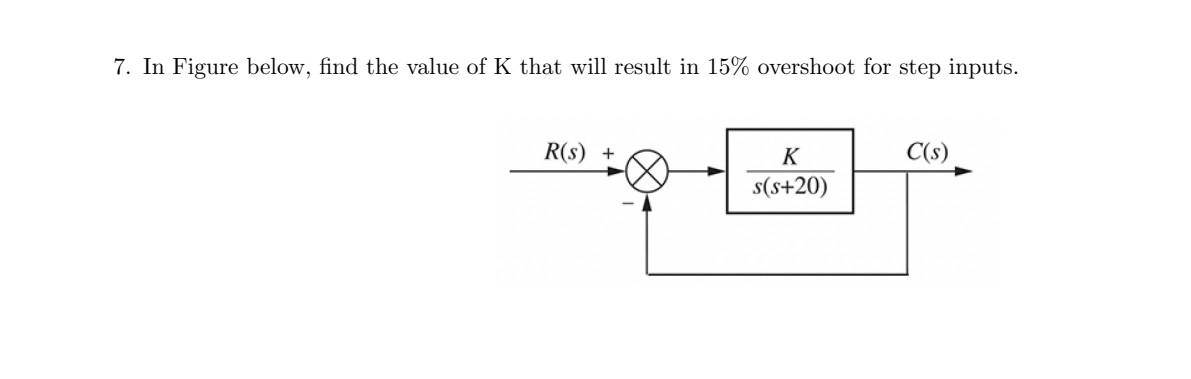 [Solved]: 6. Assuming the input r(t) to the system