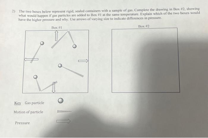 Solved 2) The two boxes below represent rigid, sealed | Chegg.com
