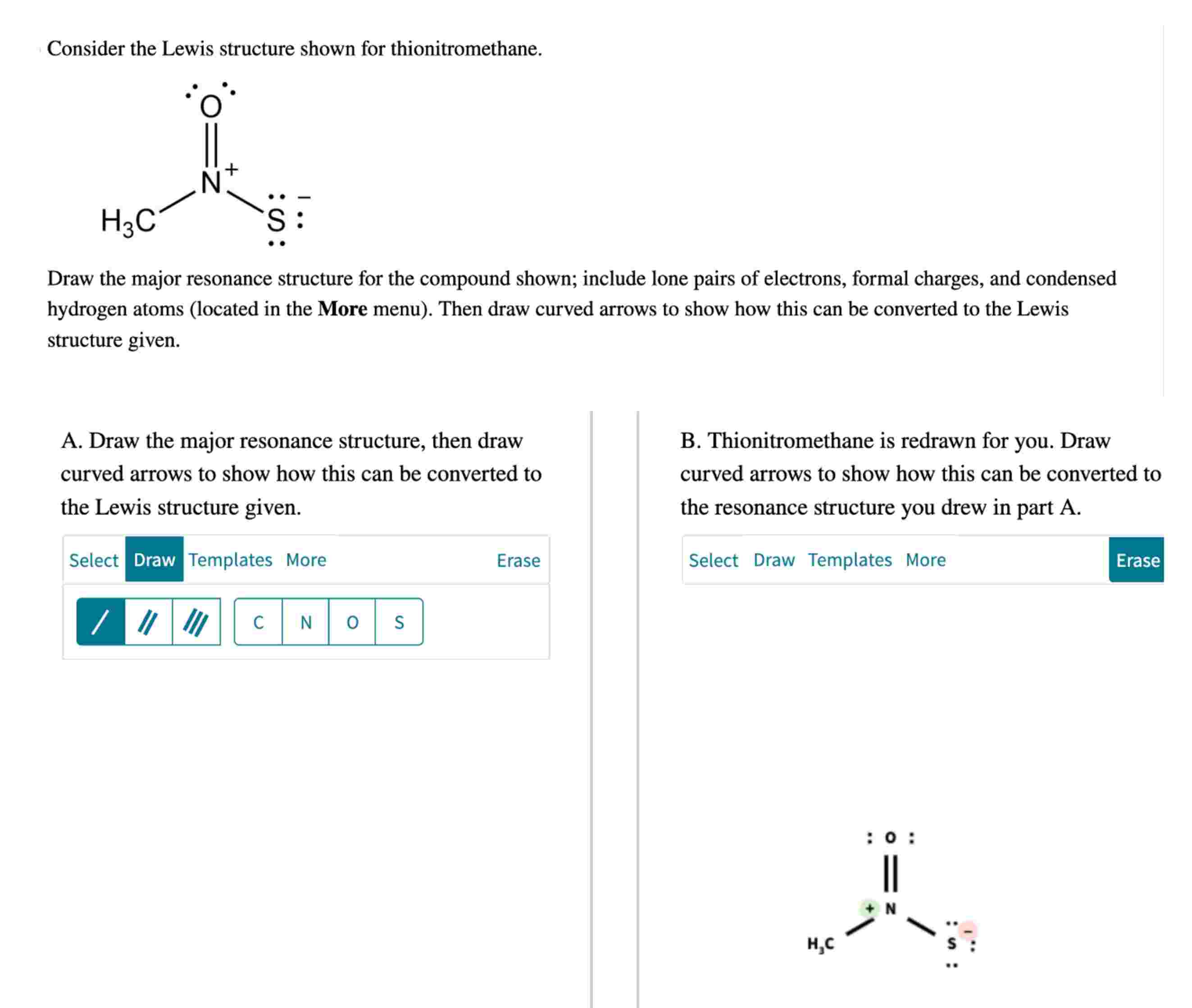 Solved Consider the Lewis structure shown for | Chegg.com