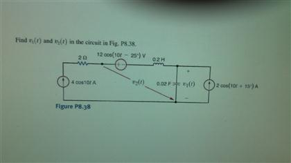 Solved Find r1(t) and r2(t) in the circuit in Fig. P8.38 | Chegg.com