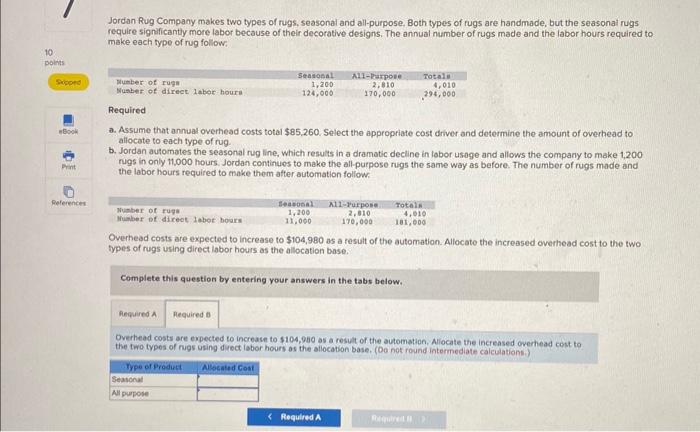 Solved make each type of nug fellow. allocate to each type | Chegg.com