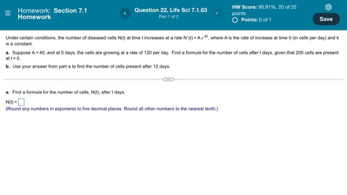 Solved Homework Section 7 1 Homework Question 22 Life Sci