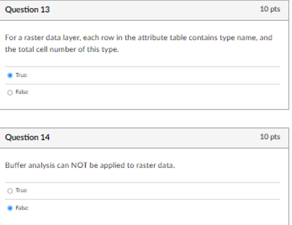 Solved Question 13For a raster data layer, each row in the | Chegg.com