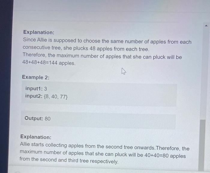 Solved How to attempt? Question : Apple Orchard Allie has | Chegg.com