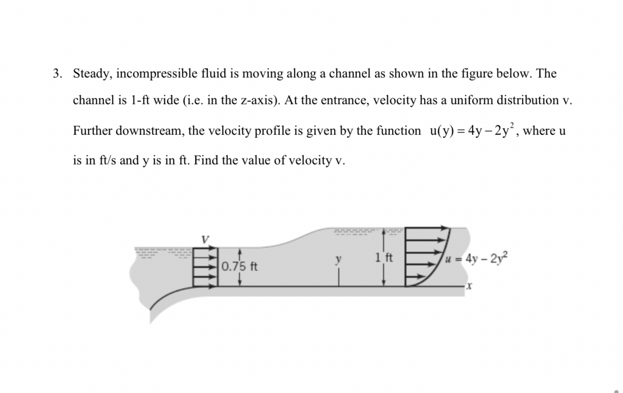 Solved Steady, incompressible fluid is moving along a | Chegg.com