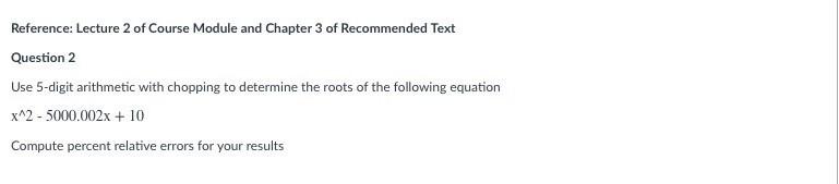Solved Reference: Lecture 2 of Course Module and Chapter 3 | Chegg.com