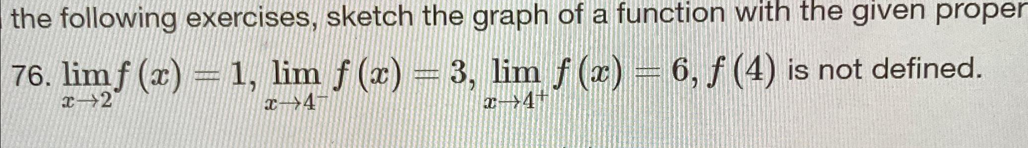 Solved the following exercises, sketch the graph of a | Chegg.com