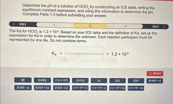 Solved Determine the pH of a solution of HClO2 by | Chegg.com
