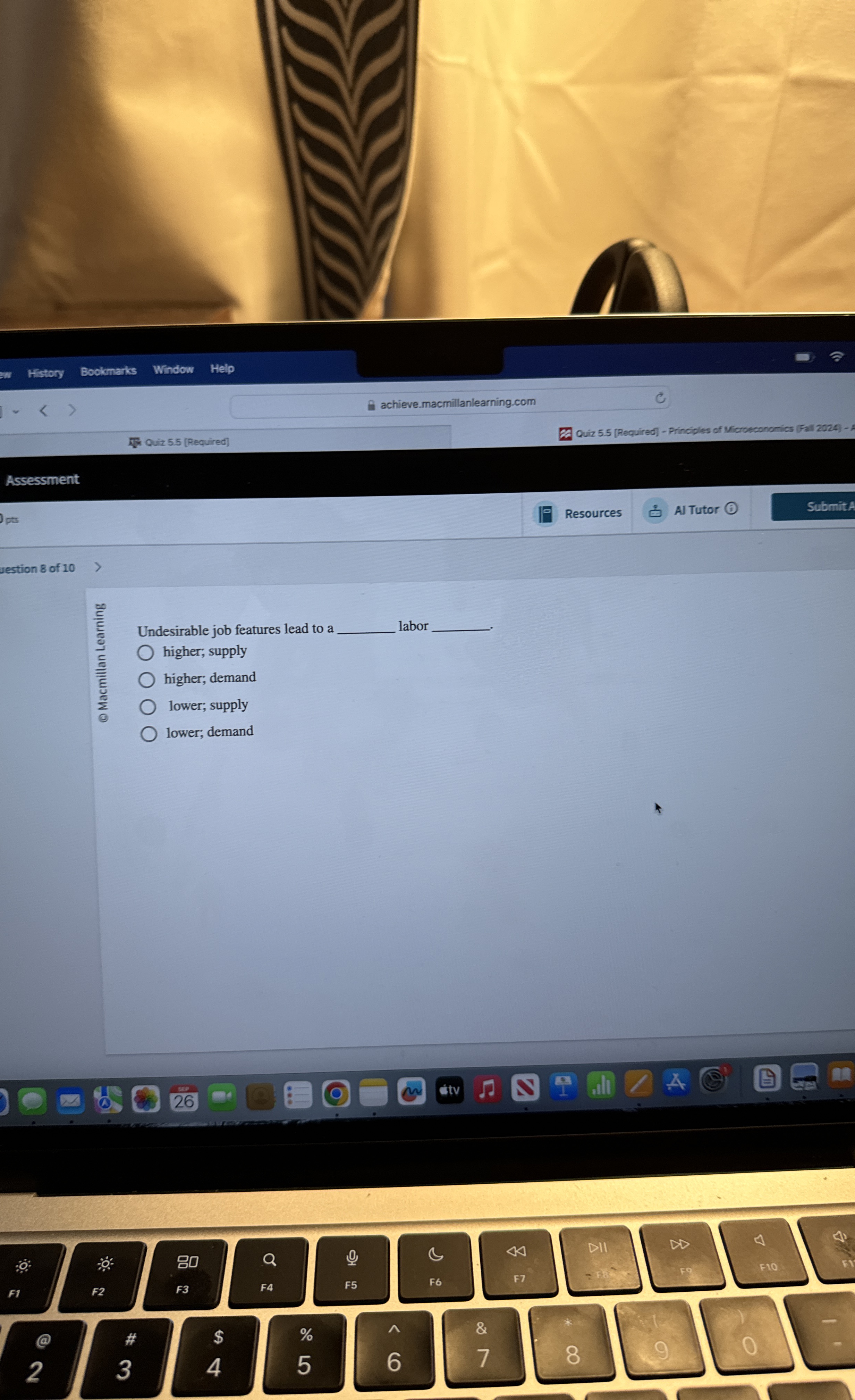 Solved Undesirable job features lead to alaborhigher; | Chegg.com