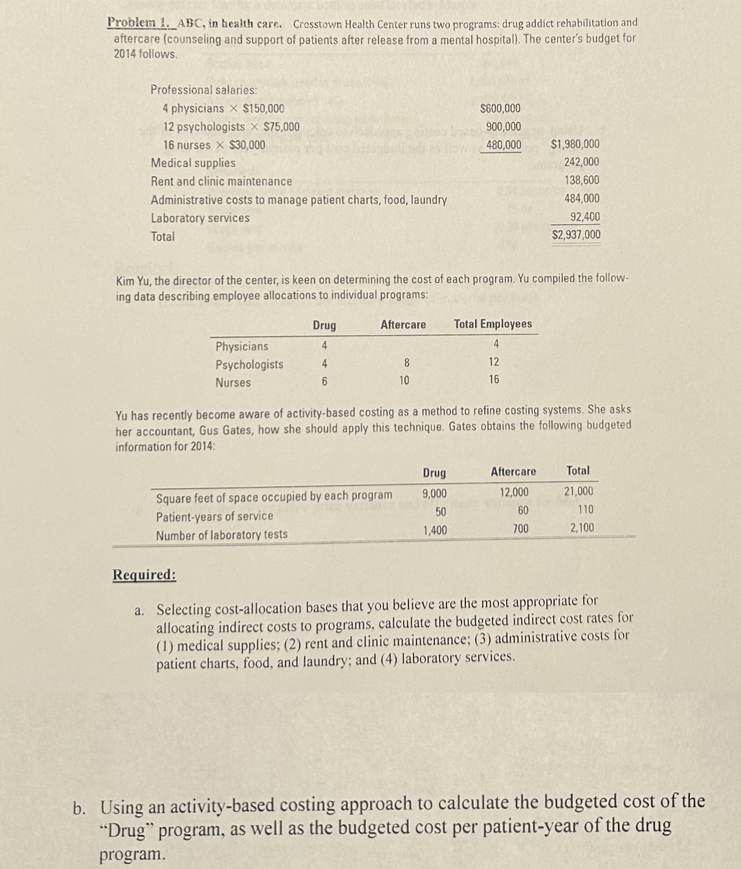Solved Answer question one parts A and B please! | Chegg.com