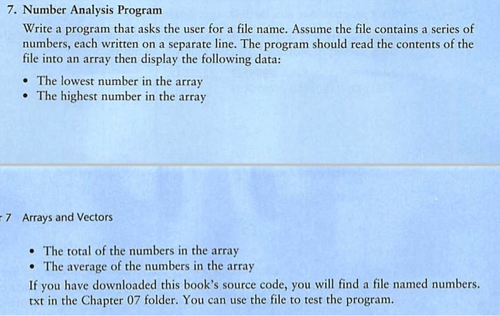 Solved 7. Number Analysis Program Write a program that asks | Chegg.com Solved 7. Number Analysis Program Write a program that asks | Chegg.com