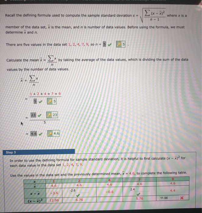 Solved Recall the defining formula used to compute the | Chegg.com