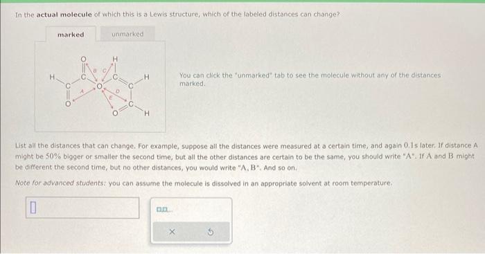 In the actual molecule of which this is a Lewis | Chegg.com