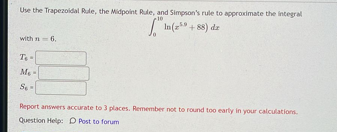 Solved Use the Trapezoidal Rule, the Midpoint Rule, and | Chegg.com