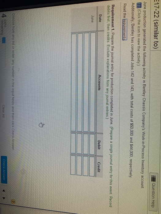 Solved the journal entry for production completed in June. | Chegg.com
