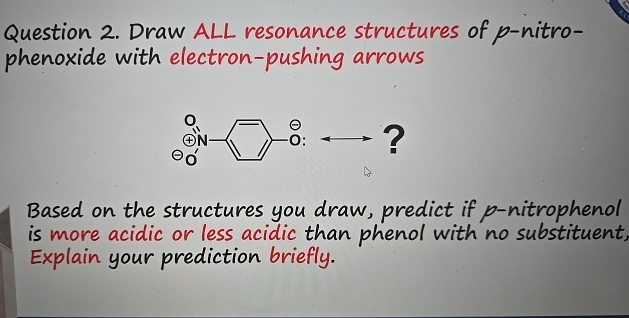 Solved Question 2. ﻿Draw ALL resonance structures of | Chegg.com