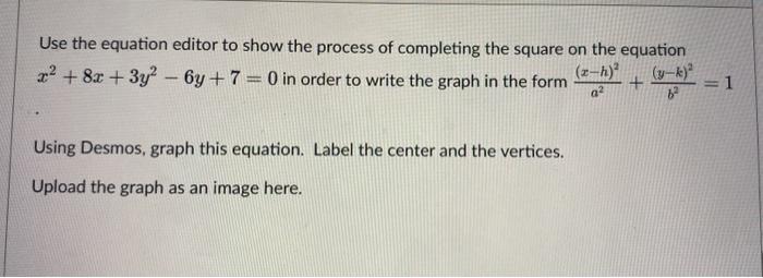 Solved Use the equation editor to show the process of | Chegg.com