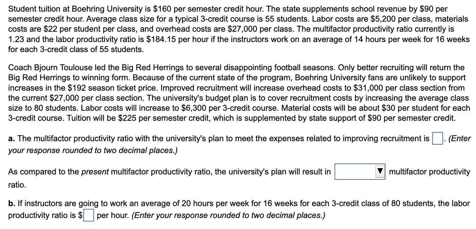 Solved Question content area Part 1 ﻿Student tuition at | Chegg.com