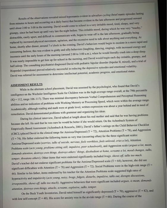 Solved David Steele Out of Control and In Control Since | Chegg.com