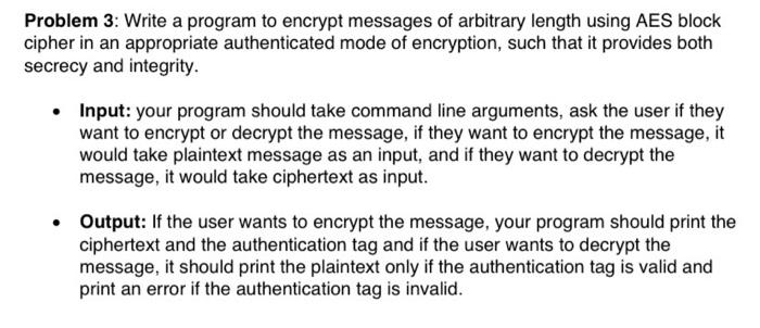 Solved Please use Python 3 and the library PyCryptodome. | Chegg.com