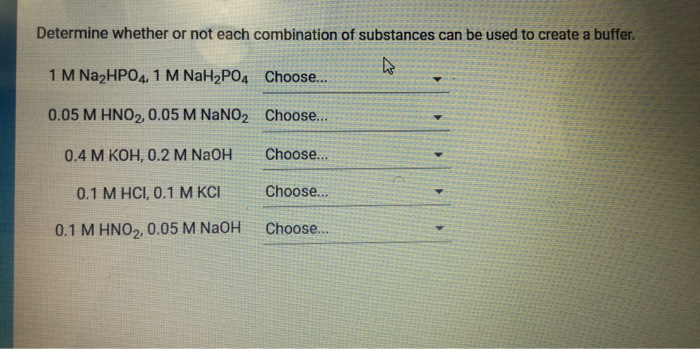 Solved Determine whether or not each combination of | Chegg.com