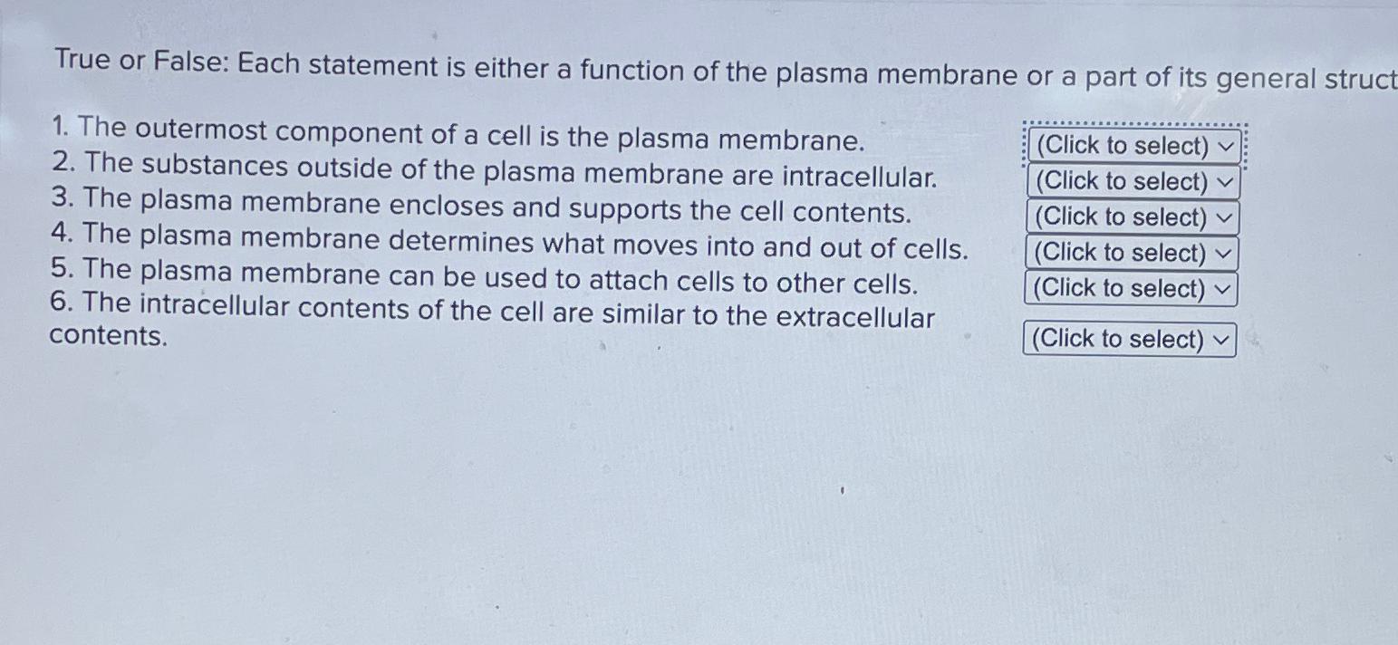 Solved True or False: Each statement is either a function of | Chegg.com
