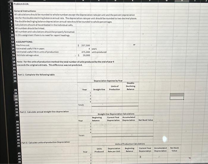 1 Problem 8-2A: 2 3 General Instructions: 4 Al | Chegg.com