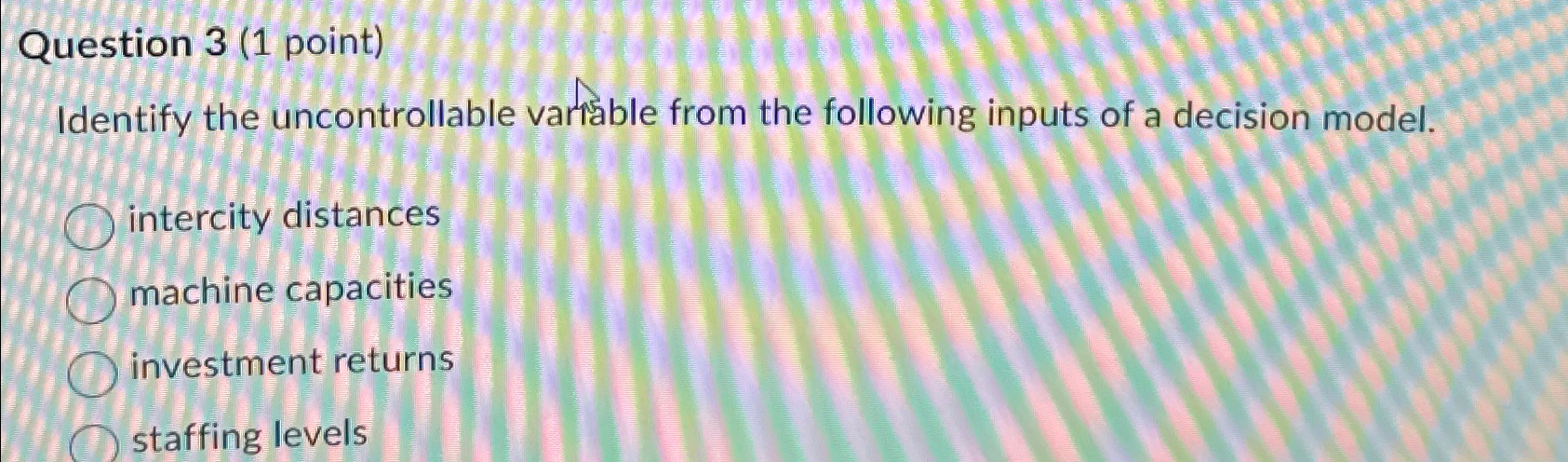 Solved Question 3 (1 ﻿point)Identify the uncontrollable | Chegg.com